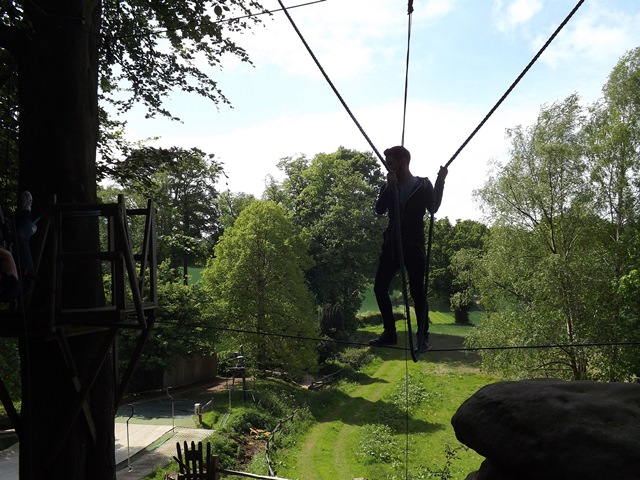 High Ropes and Low Ropes on a day course – Bowles Rocks